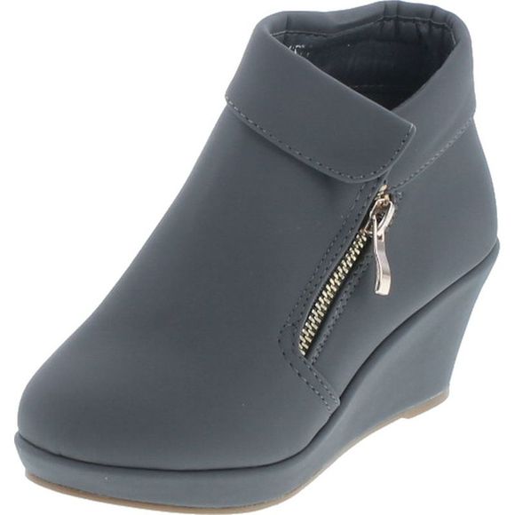 Static Footwear | Shoes | Static Footwear Stella6k Grey Nubuck Childg ...